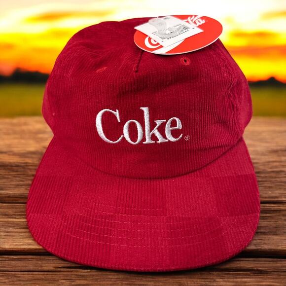 Coca Cola | Accessories | Red Coke Corduroy Snapback Hat Cap Cocacola ...